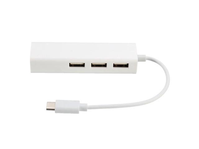 3 port Type-C USB 3.Fast Ethernet +USB 2.0 HUB 10 /100MB RJ45 USB LAN ...