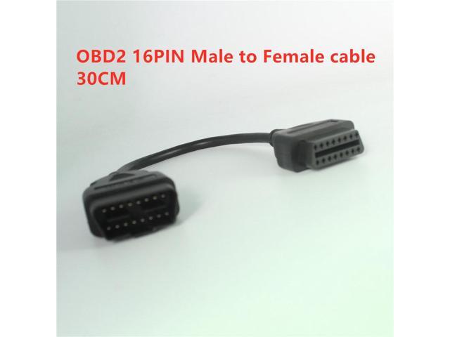 Car cable for OBD2 16PIN Male to Female 16pin 30cm OBDII 16Pin ...