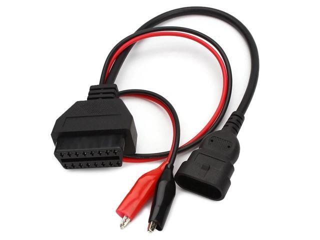 Cables for Fiat 3pin for Lancia for Alfa Romeo 3 Pin Male to OBD2 OBDII ...