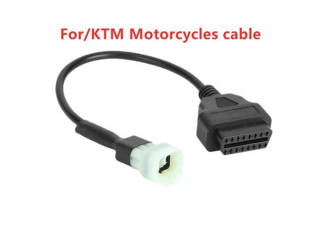 Car connector 6Pin to OBD 16Pin Adapter 6 Pin To OBD2 Cable for KTM ...