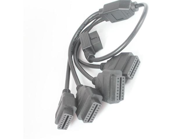 50cm OBD2 Cable 1 to 4 Converter Adapter OBD2 splitter Y Cable J1962M ...