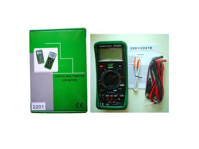 DY2201 Digital Multimeter Automotive Auto Range Tester 500-10000 RPM ...