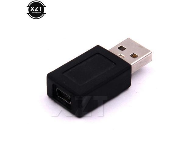 1PCS USB 2 Mini 5P cable adapter T port connector Male to female ...