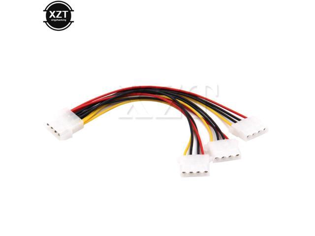 1pcs 4 Pin Male to 3 port Molex Female IDE Power Cables Connectors ...