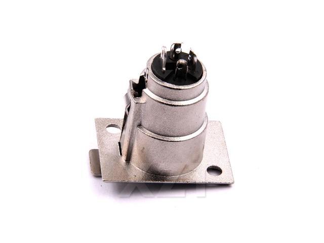 10pcs/Lot Metal 3pin XLR Female socket XLR microphone socket 3pin seat ...