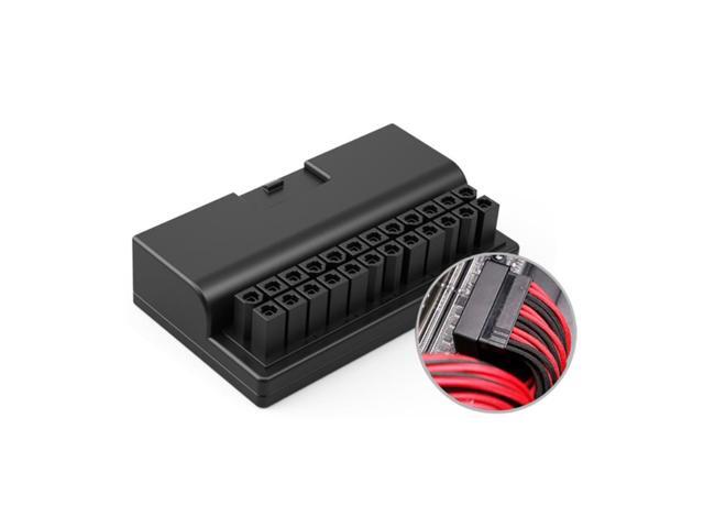 Atx Power Supply 24P to 90 Degree Connector 24pin Steering Head for Computer Motherboard Wiring ...