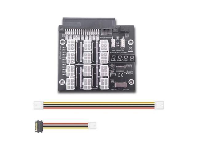 Mining Breakout Board 12 Port 6 Pin Power Supply Module Board with LED ...