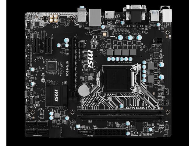 MSI H170M ECO Motherboard LGA 1151 DDR4 32GB RAM 2133 MHz Intel H170 ...