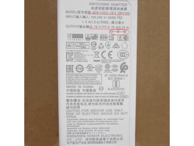 ADS-110CL-19-3 190110G 19V 5.79A 110W 6.5x4.4mm AC Adapter For LG ...