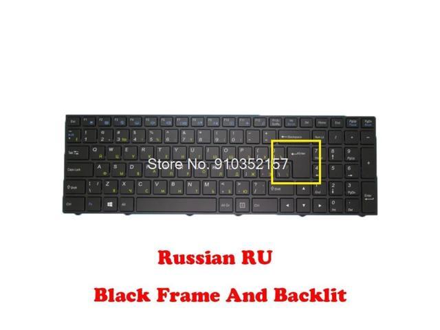 RU Backlit Keyboard For CLEVO N750BU N751BU N750HU N751HU N750GU N751GU ...