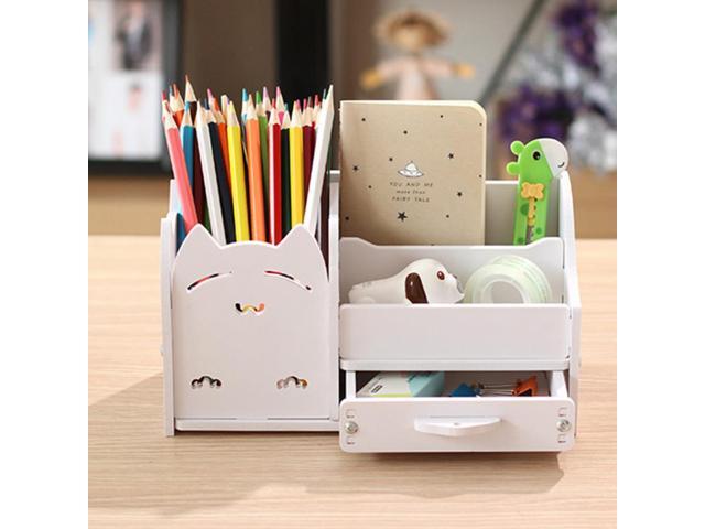 Multifunction School Desk Pen Pencils Drawer Case Storage Box Table ...