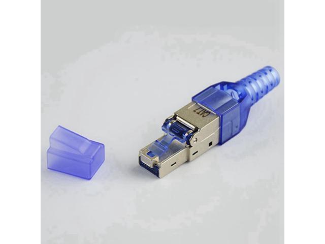 Cat7 Rj45 Connector Ethernet Plug Adapter Tool-Crimping Shielded ...