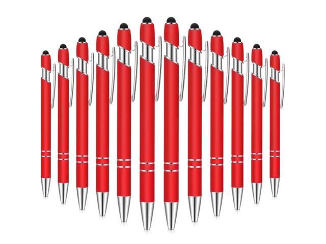 Ballpoint Pen with Stylus Tip, 1.0mm Black Ink Metal Pen Stylus Pen for ...