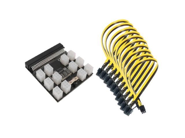 Breakout Board 12 Port 6Pin Server Power Conversion Board 6Pin To 8Pin ...