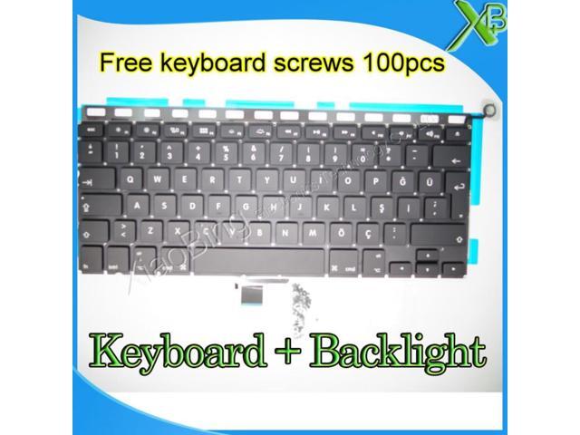 For MacBook Pro 13.3" A1278 TR Turkish Turkey keyboard+Backlight ...