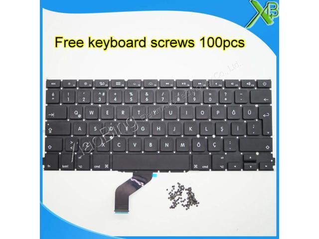 5PCS--TR Turkish Turkey keyboard+100pcs keyboard screws For MacBook Pro ...