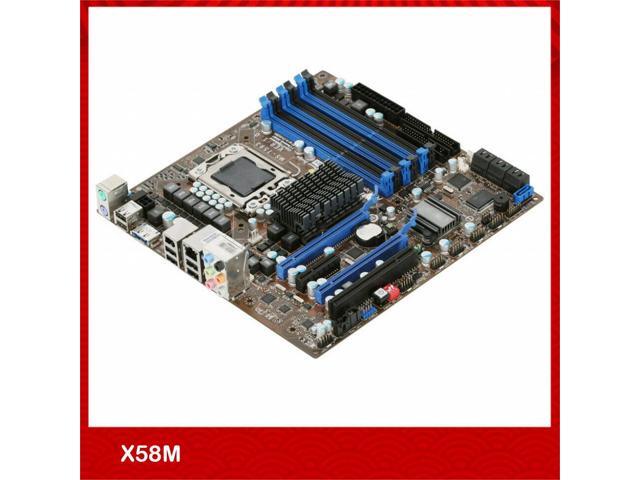 Desktop Motherboard For Msi X58M MS-7593 LGA 1366 DDR3 24GB V:1.1 PCI-E ...