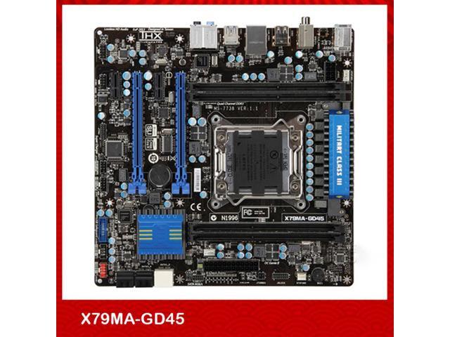 Desktop Motherboard For Msi X79MA-GD45 MS-7738 LGA 2011 DDR3 64GB SATA3 ...