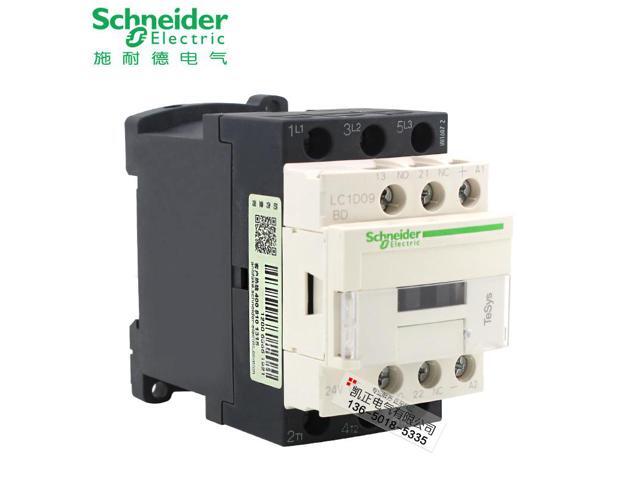 Genuine Schneider contactor LC1D09 DC contactor coil DC24V LC1-D09BDC ...