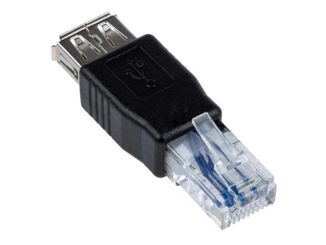 USB Type A female to Ethernet Internet RJ45 male network converter ...