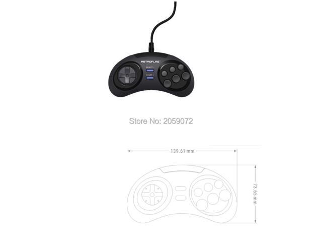 Classic USB controller support XINPUT DINPUT mode and Turbo function ...