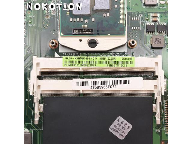 K52F MAIN BOARD REV 2.0 For Asus K52 X52F A52F P52F laptop motherboard ...