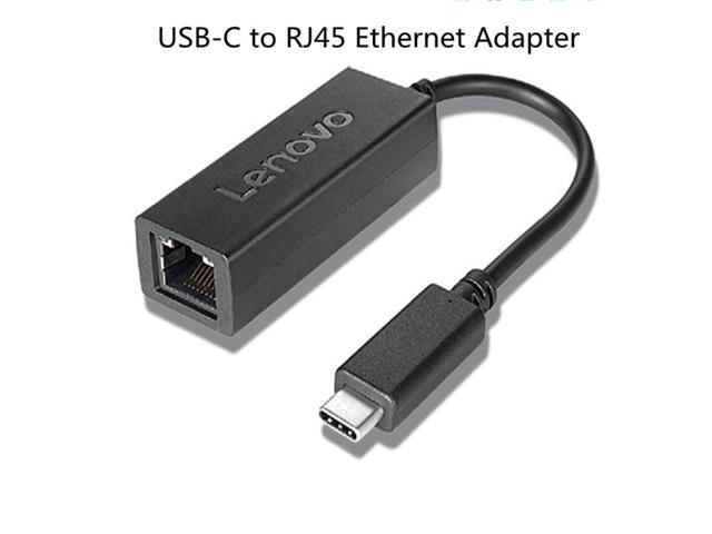 Lenovo USB-C to RJ45 Ethernet Adapter 4X90S91831 for Lenovo ThinkPad X1 ...
