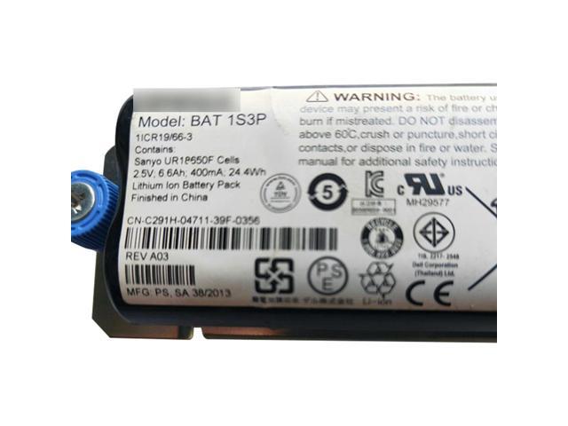 BAT-1S3P For Dell Powervault MD3000 MD3000I DS3400 JY200 C291H Server ...