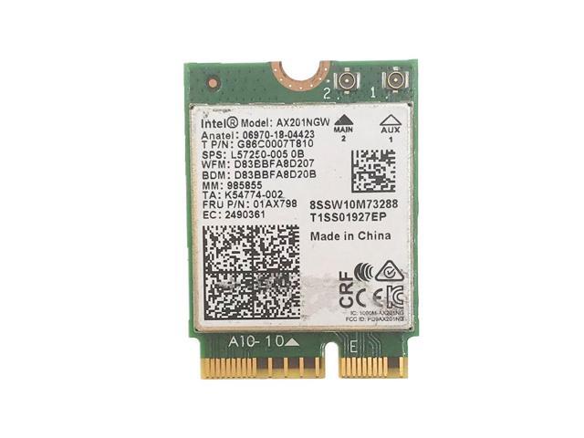 Wi-Fi 6 Intel AX201 M.2 CNVi2 Wifi Card Dual Band 3000Mbps Wireless Fit ...