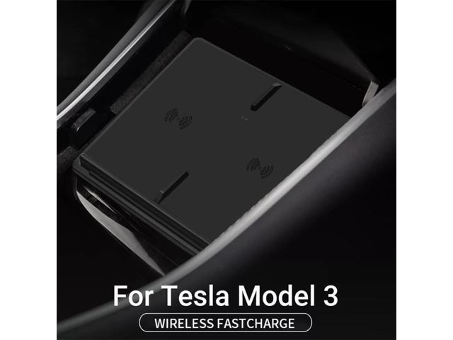 Wireless Charger for Tesla Model 3 10W Fast Charge Car Charging Pad ...