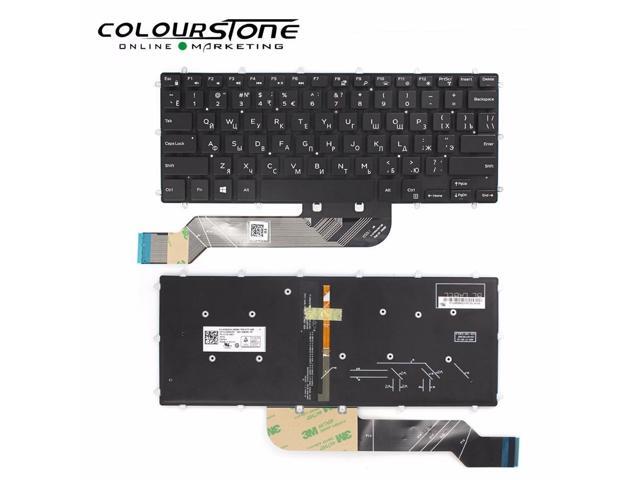 For DELL INSPRION 14 14-7466 V7466 Service laptop keyboard russia black ...