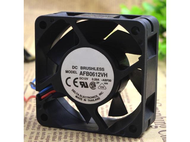 6cm 6025 12V 0.30A AFB0612VH-F00 three-line double ball chassis power ...