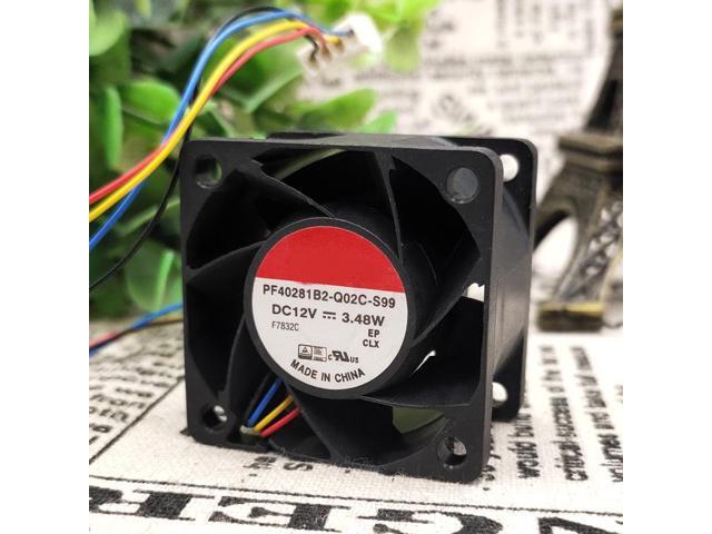 PF40281B2-Q02C-S99 4028 12V 3.48W large air volume server cooling fan ...