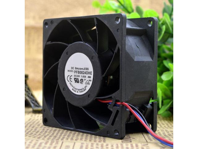 PFB0824DHE 24V 1.63A 8038 3 line large air volume cooling fan - Newegg.com