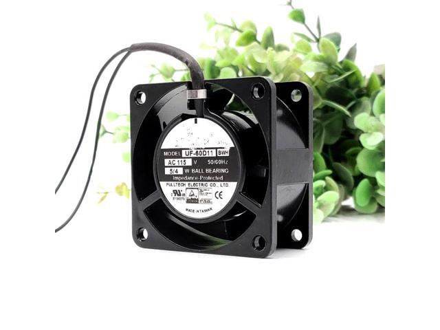 UF-60D11BWH 6CM Axial flow square mini fan AC115V 2 line cooling fan ...