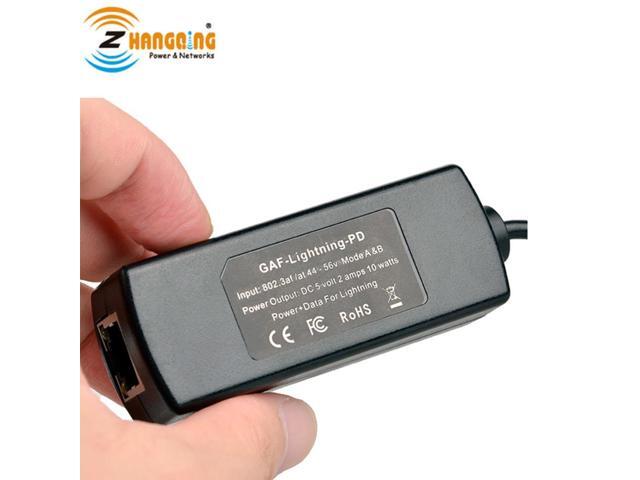 5V PoE Power Adapter Charger deliver Power & Data Transfer from 802.3af ...