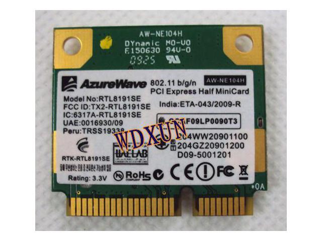 RealTek RTL8191se Hlaf Mini Pci-e wifi Wireless WLAN Card 802.11b/g/n 2 ...