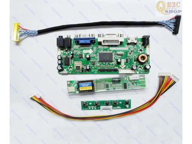 NT68676 LCD Screen Controller Board Diy Kit for N154C3-L02 1440X900 HDMI-compatible+DVI+VGA ...