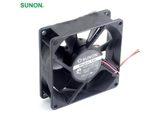 For SUNON KDE1208PTV1 12V 1.8W 80mm chassis power supply cooling fan ...