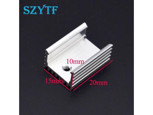 50pcs Heat sink 15*10*20MM (silver) radiator simple TO-220 transistor ...
