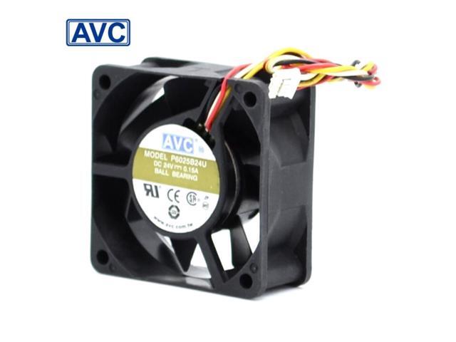 For AVC and P6025B24U 6025 6CM 60mm 24V 0.15A fan dual ball printers cooling fan 60*60*25mm ...
