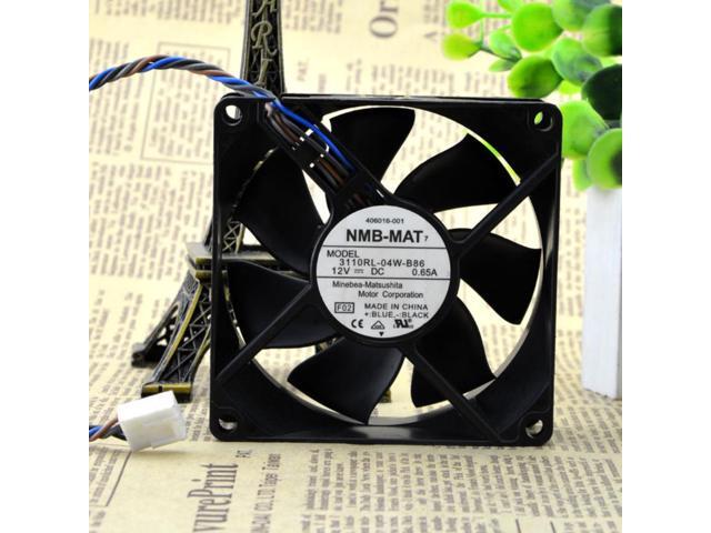 For 3110RL-04W-B86 80mm 8025 12V 0.65A 4-Wire PWM Temperature Chassis ...