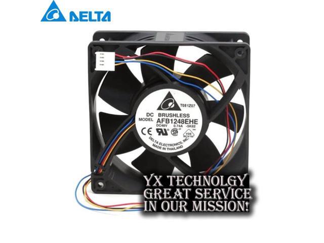 AFB1248EHE 12038 48V 0.74A 120mm PWM cooling fan speed control of wind ...