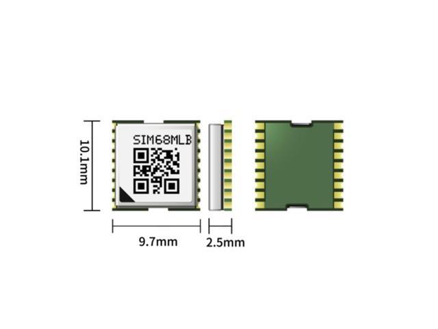 SIMCOM SIM68MLB GNSS module GPS BeiDou QZSS open service L1 band reception capability 1575.42MHz ...