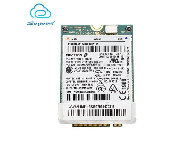 Ericsson N5321 N5321GW Mobile Broadband FRU04W3823 100M Hspa+ NGFF for ...