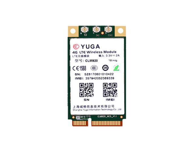 YUGA CLM920_TE5 LTE Cat4 mini pcie module for Europe B1 B3 B5 B7 B8 B20 ...