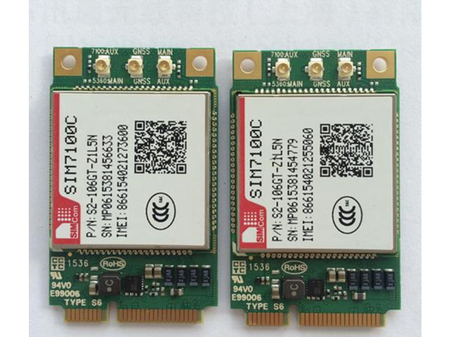 2pcs SIM7100C PCIE SIMCOM SIM7100C mini pcie LCC LTE Cat3 Module 100% &no fake SIMCOM LTE-FDD in ...