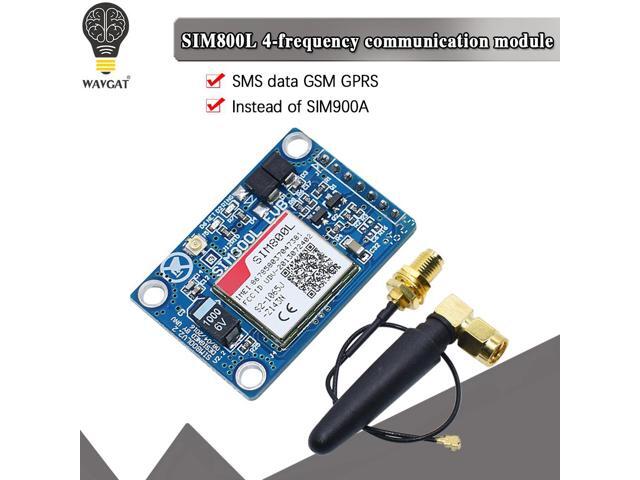 WAVGAT SIM800L V2.0 5V Wireless GSM GPRS MODULE Quad-Band W/ Antenna ...