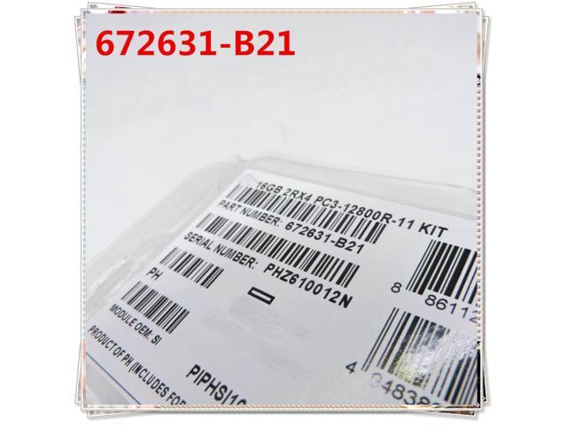 672631-B21 16G 2RX4 PC3-12800R 684031-001 672612-081 1 year warranty ...