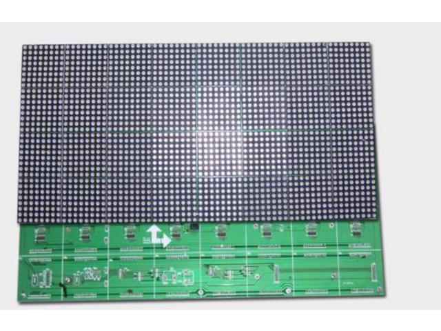 F3.75 indoor red dot matrix led display sign modules 64*16dots 304MM ...